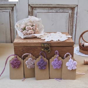 50 Handmade Vintage Floral Crochet Gift Tags, Charming and Unique Tags ...