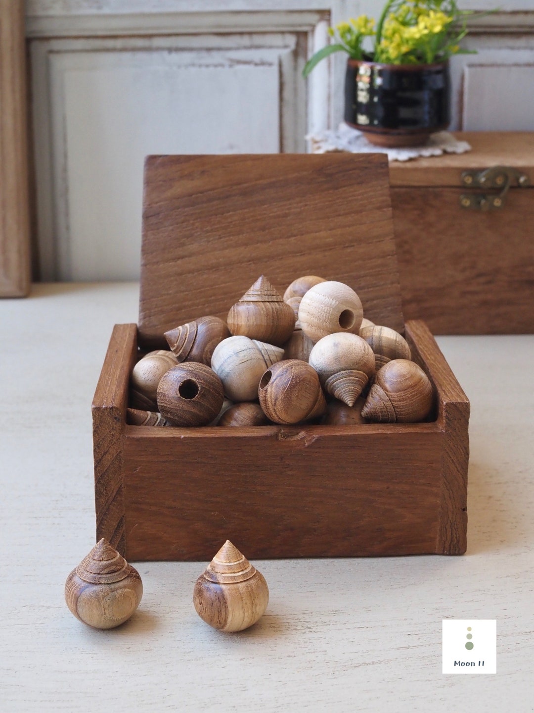 40 Teakwood Knobs | Wooden Drawer Knobs | Craft Vintage Furniture Knobs ...