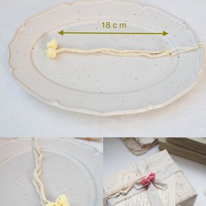 Napkin Rings Set of 6-handmade Crochet Mini Rose, Yellow Napkin Rings ...