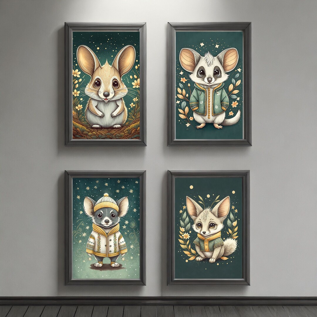 Australian Animals Printable Wall Art Home Decor Gift Baby - Etsy