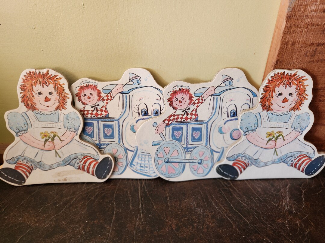 Vintage 1970s Raggedy Ann and Andy Cardboard Cutouts (4 Piece) - Etsy