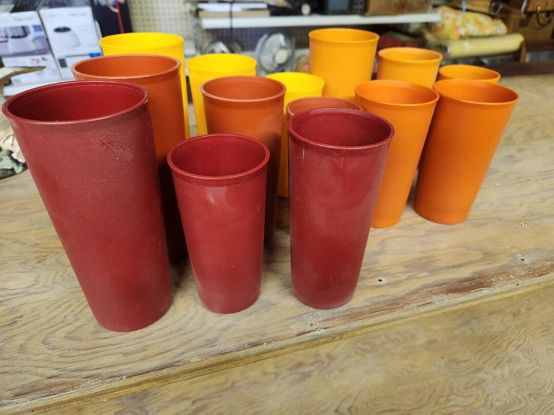 Set of 14 Vintage Tupperware Cups - Etsy
