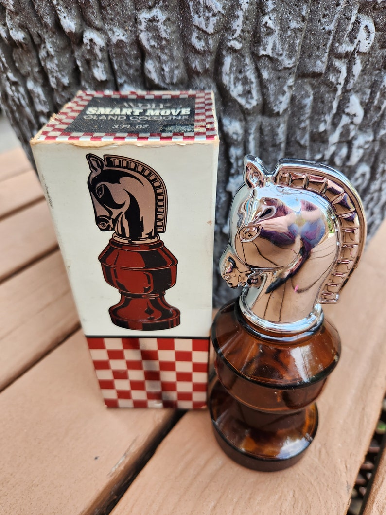 Set of Chess Avon Cologne Bottles - Etsy