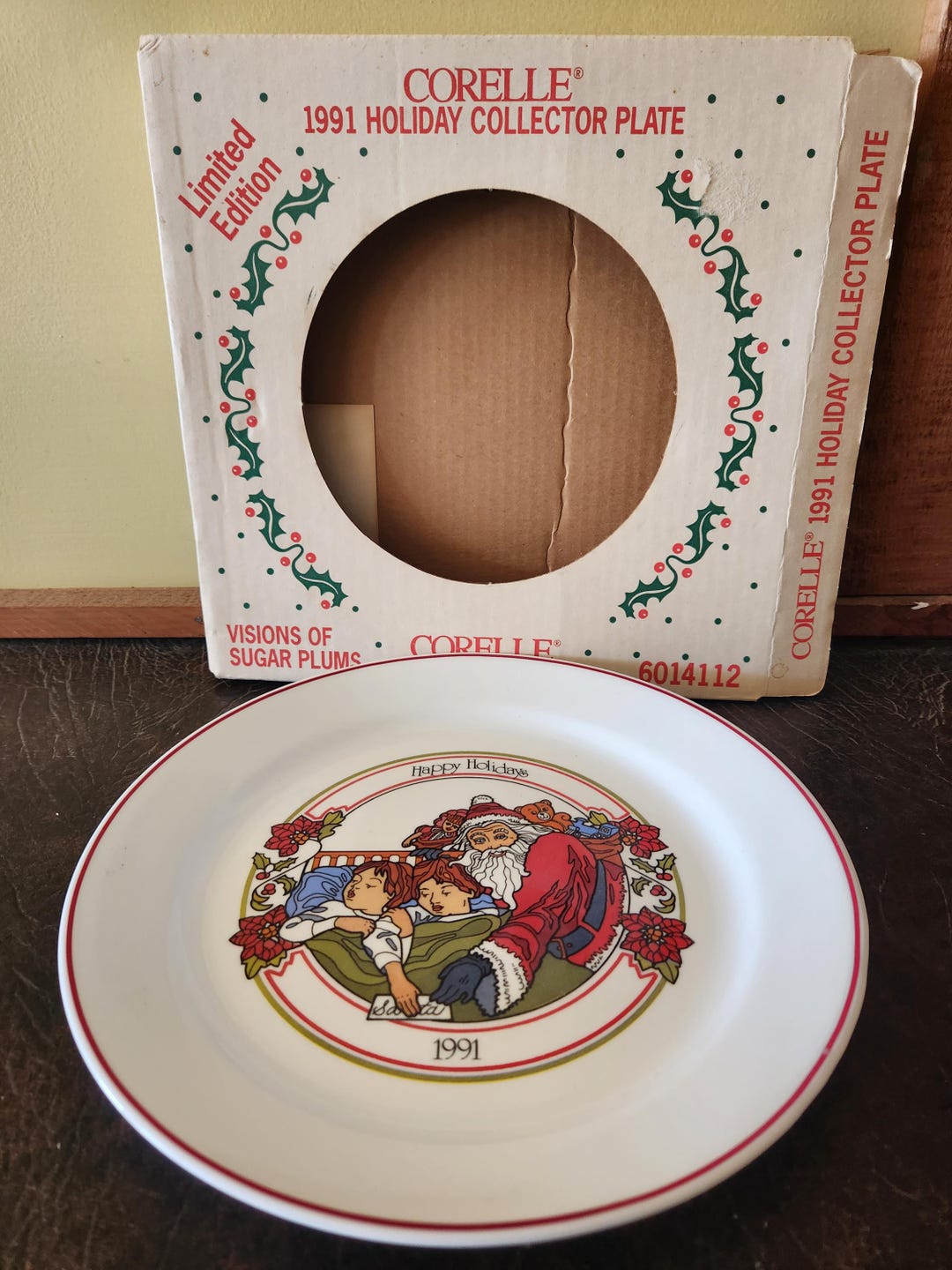 Vintage 1991 Corelle Christmas Holiday Plate - Etsy