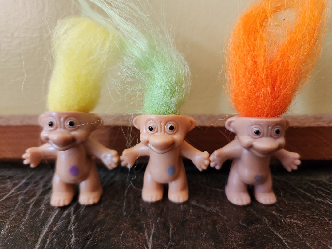 Set of 3 Vintage Russ Troll Refrigerator Magnets - Etsy