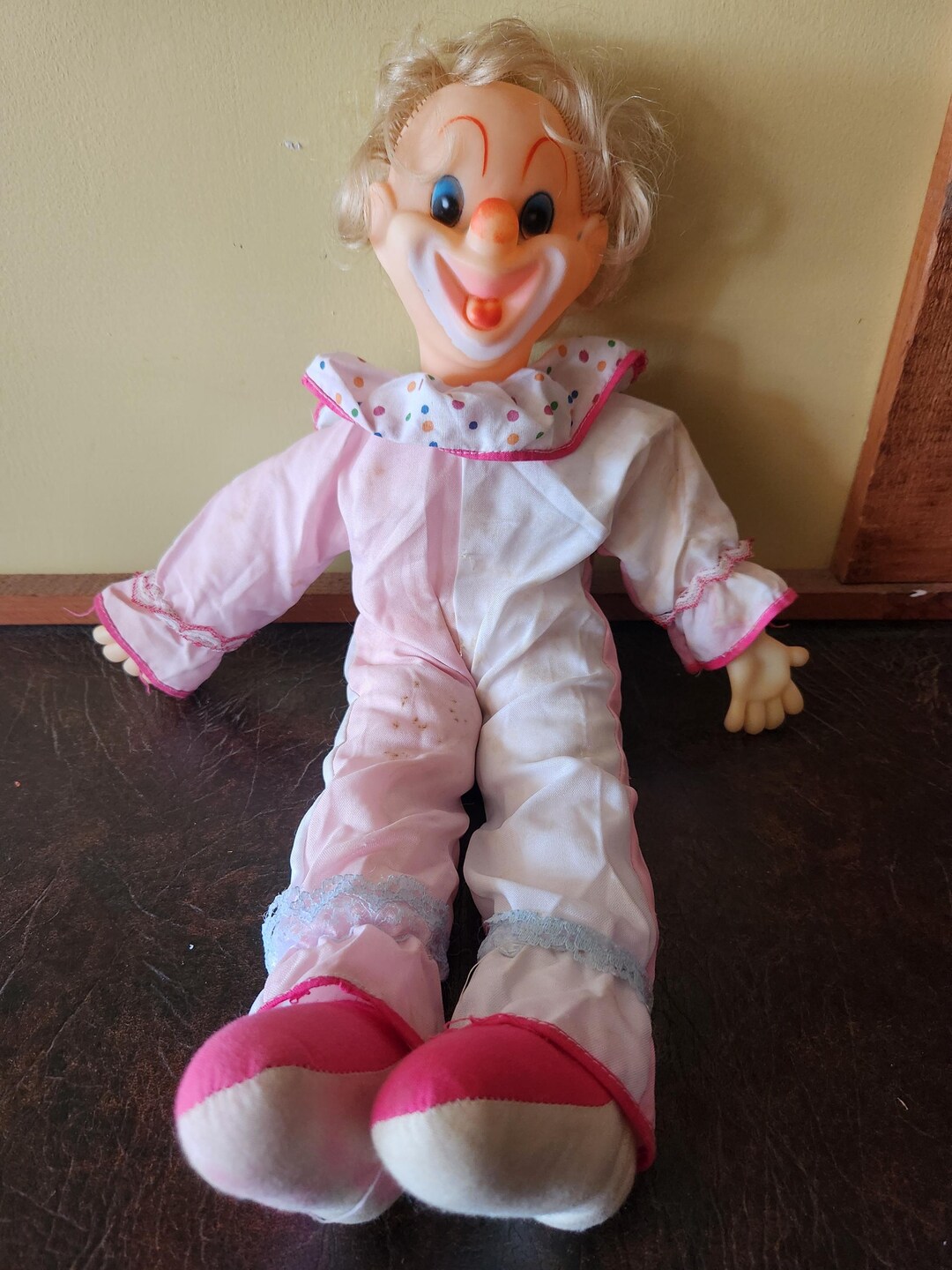 Vintage Remco 1970’s Laughing Clown Plush (no Sound) - Etsy