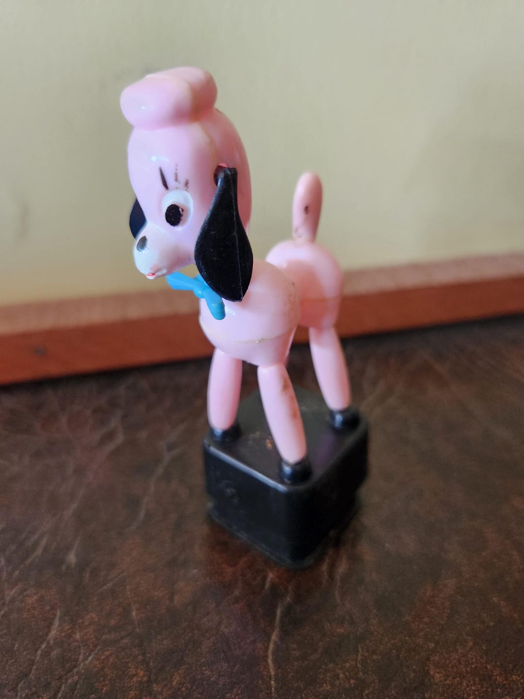 Vintage 1979s GOGO Animal Pink Dog Push Puppet - Etsy