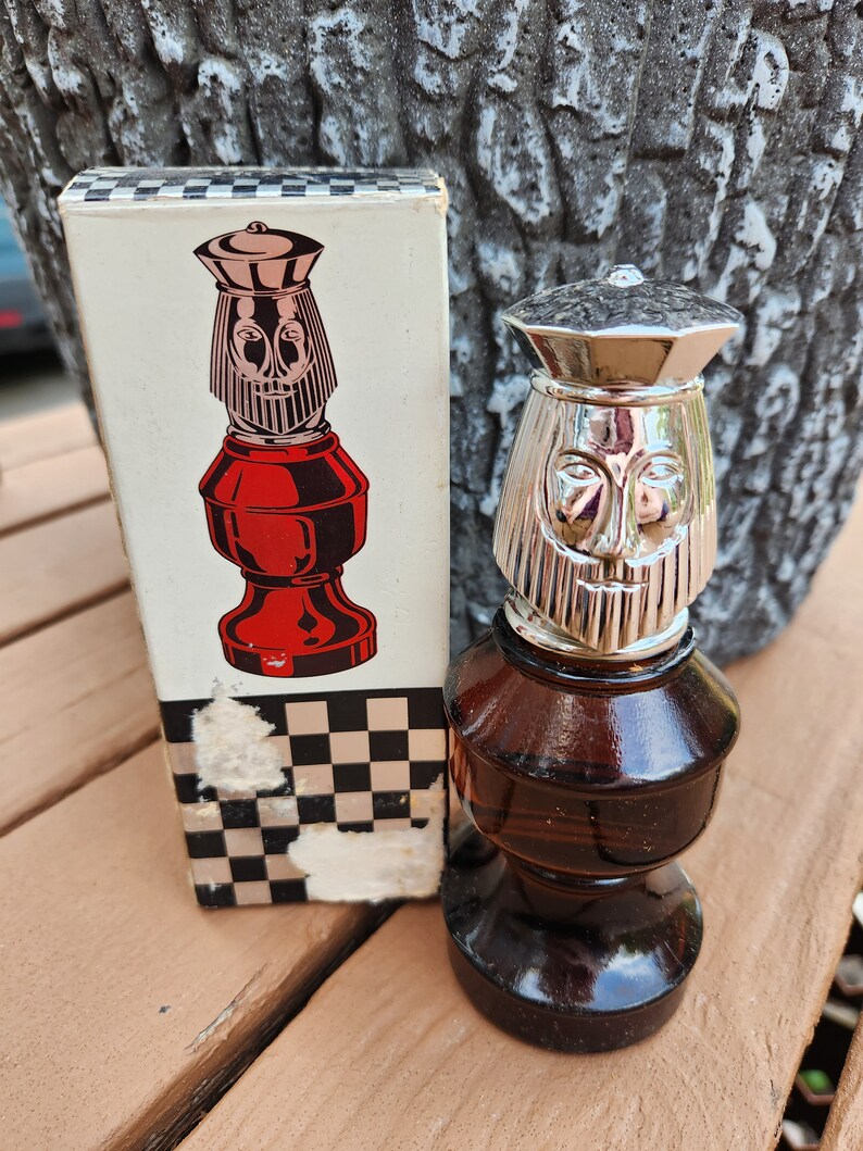 Set of Chess Avon Cologne Bottles - Etsy