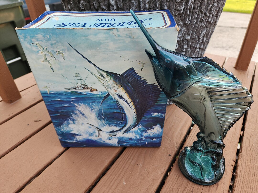 Avon Sea Trophy Fish Cologne Bottle - Etsy