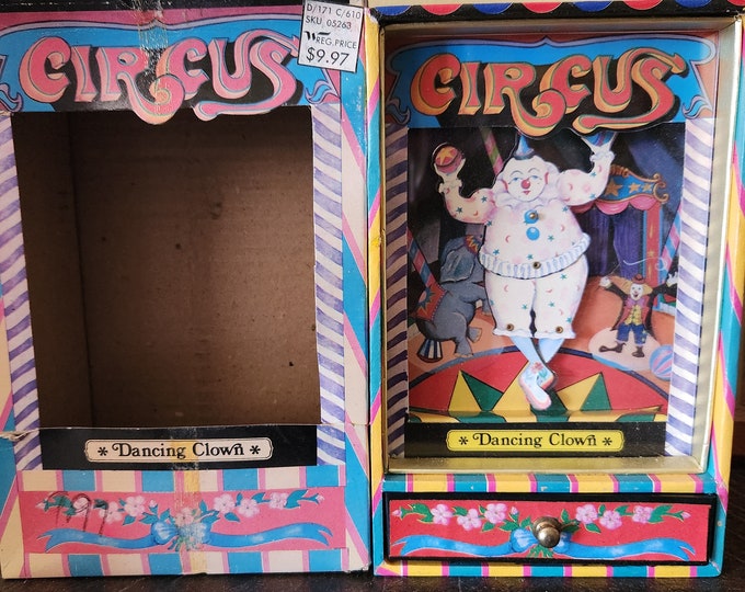 Vintage 1980s Circus Dancing Clown Jewelry Box - Etsy