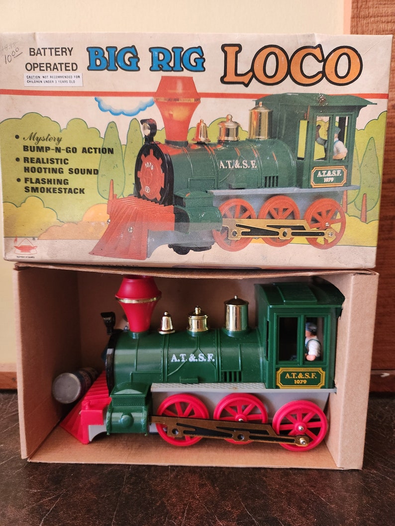 Vintage Big Rig Loco Battery Operated Steam Engine - Etsy
