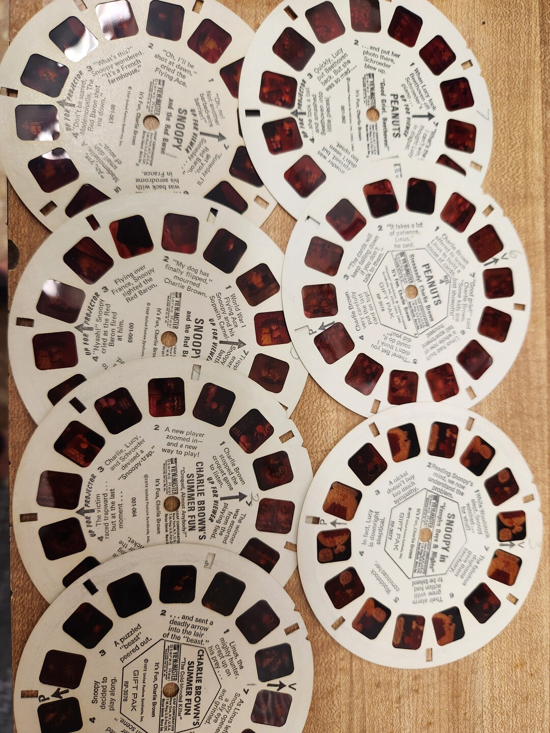 Set of 7 Vintage View Master Peanuts Reels - Etsy