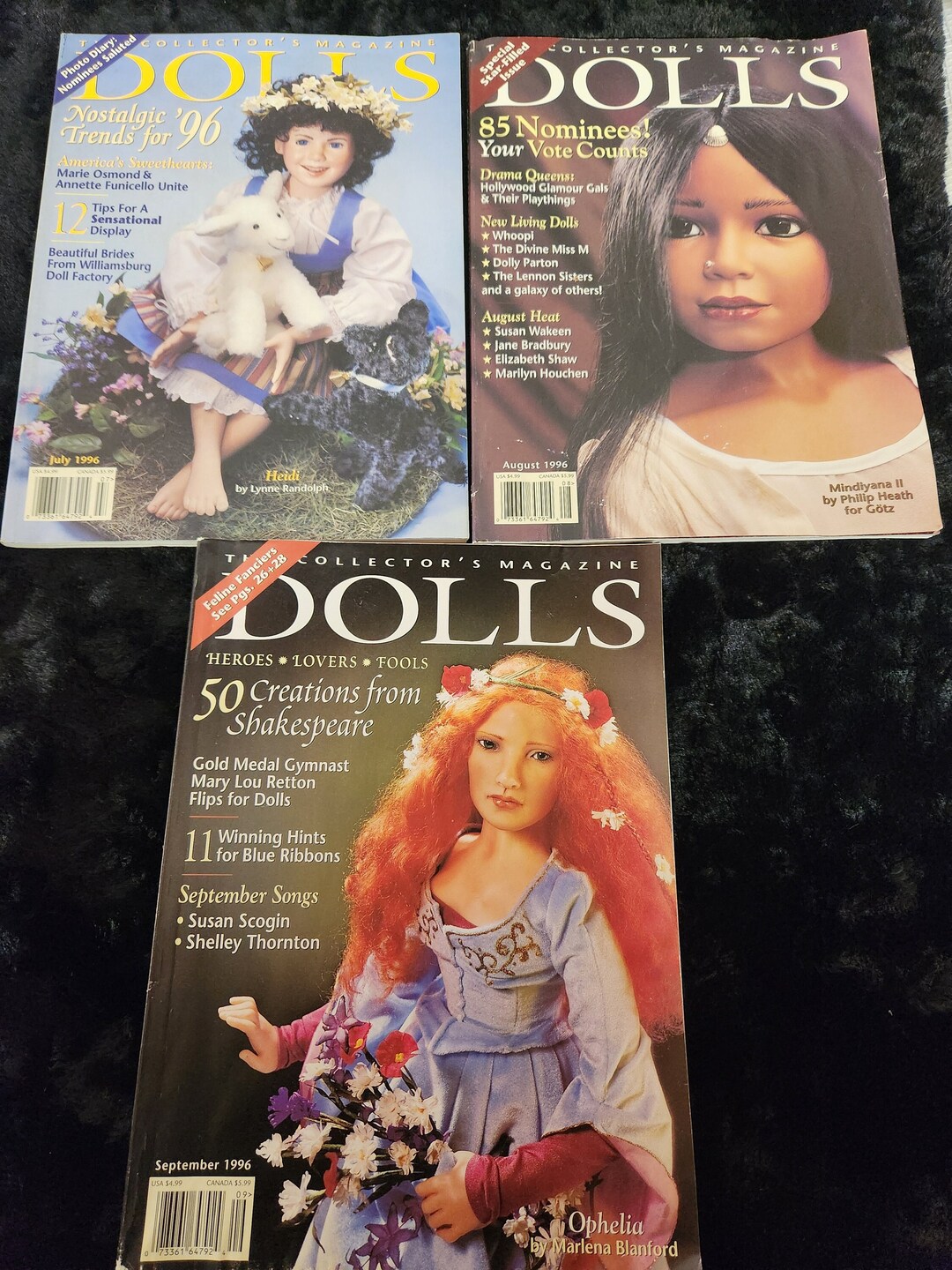Dolls: the Collector Magazine 1996 Set of 3 - Etsy