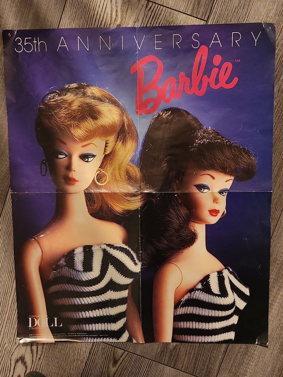 Contemporary Doll Collector 1994 Barbies 35th Anniversary Poster - Etsy