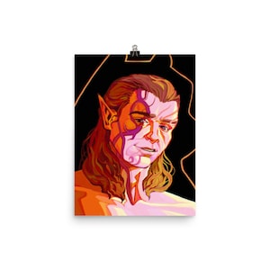 Halsin: the Emerald Archdruid Baldurs Gate 3 Portrait Fan Art Wall ...