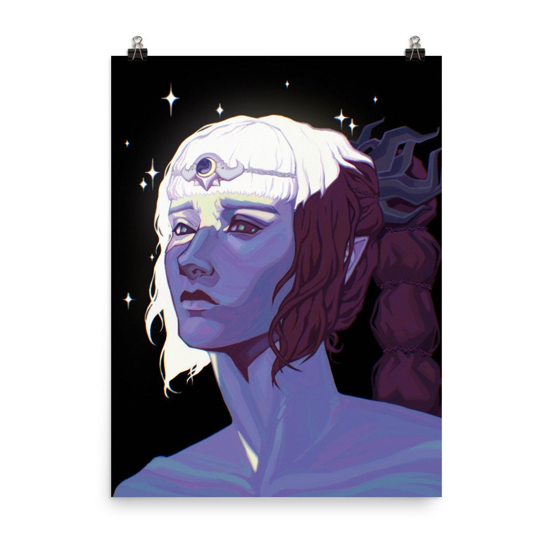 Shadowheart: Daughter of Darkness Baldurs Gate 3 Portrait Fan Art Wall ...