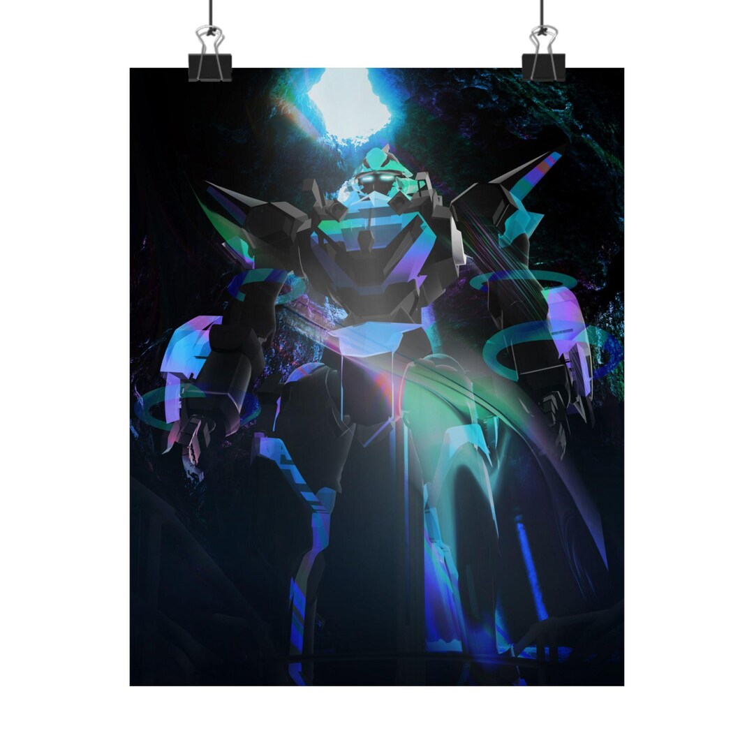 Top Secret Mech Poster: Holographic Colors, Anime Art - Etsy