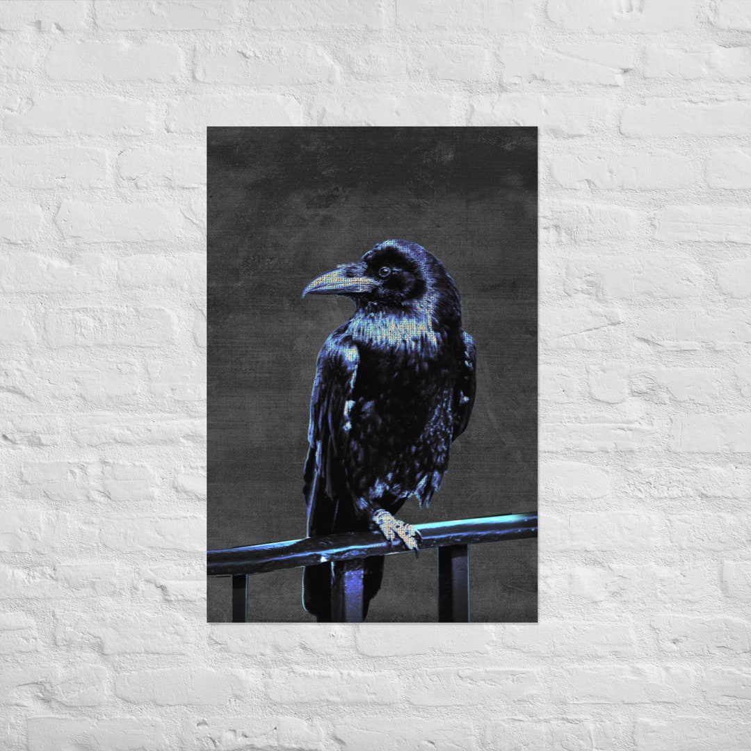 Blue Raven Art Poster Kiyo Arts - Etsy
