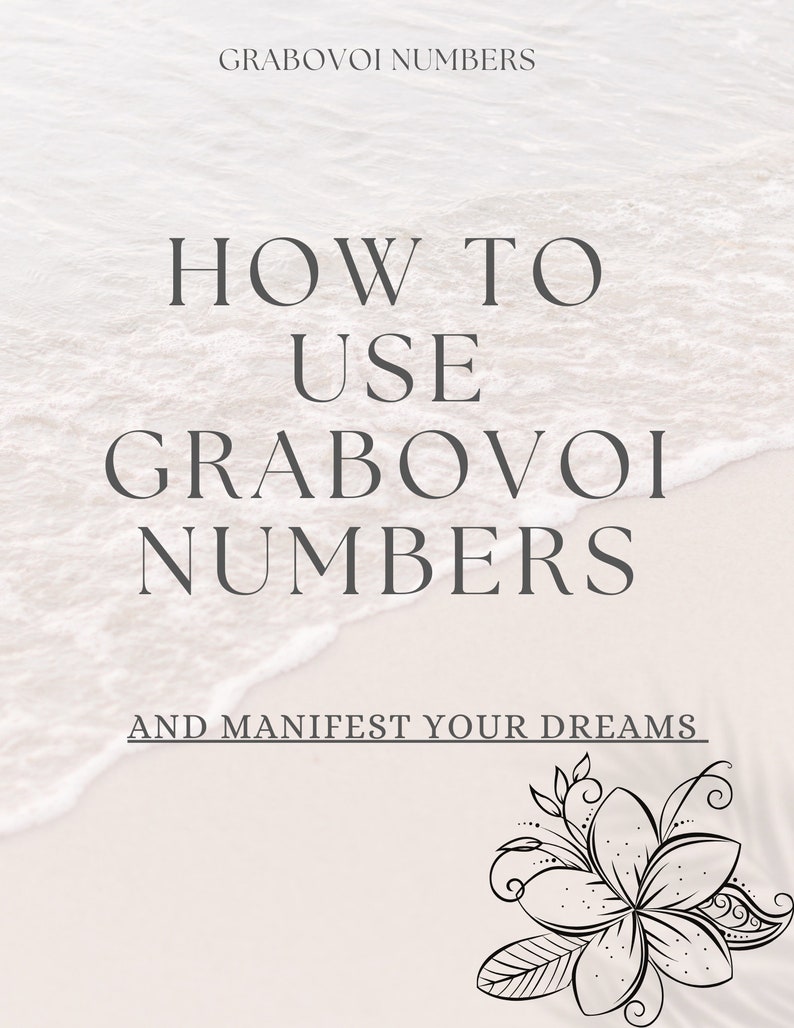How to Use Grabovoi Numbers - Etsy