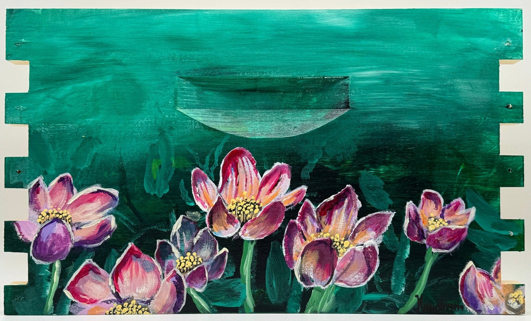 Hand-painted Bee Panel - Etsy