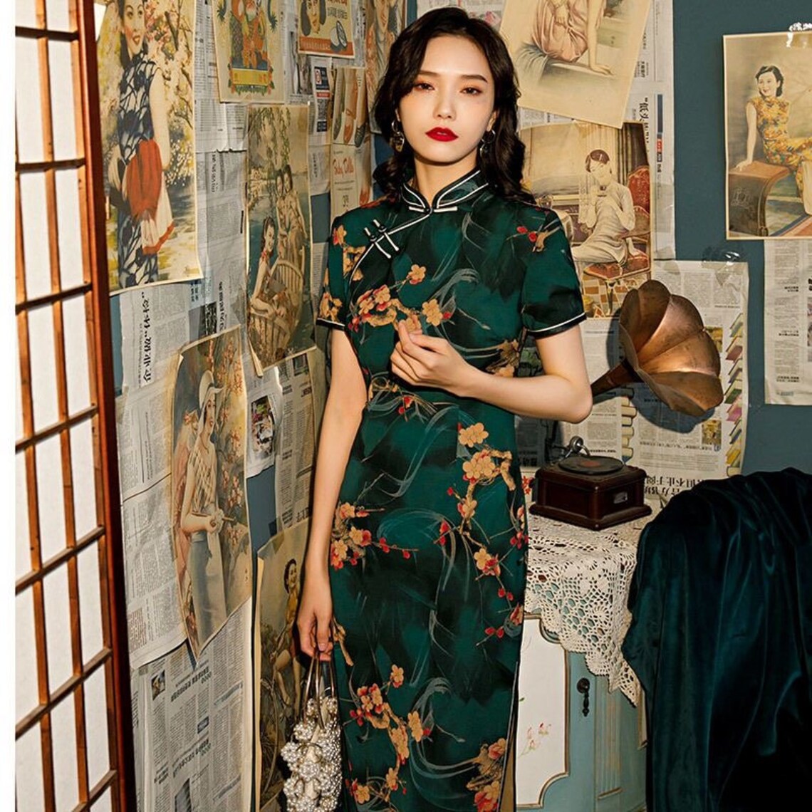Beautiful Chinese Classic Qipao XL US S - Etsy