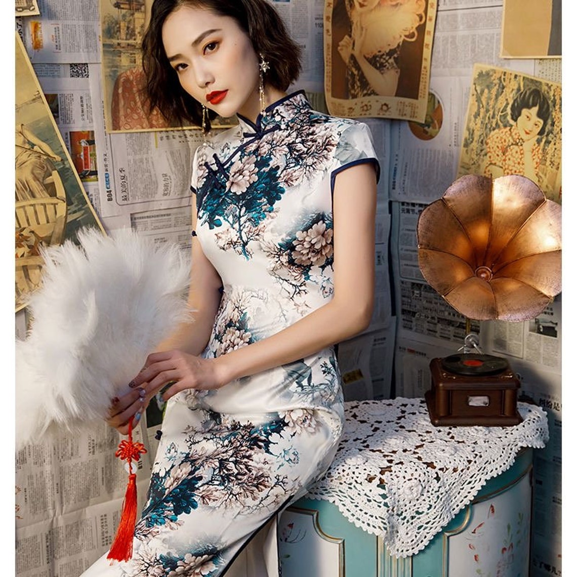 Classic Long Chinese Qipao - Etsy