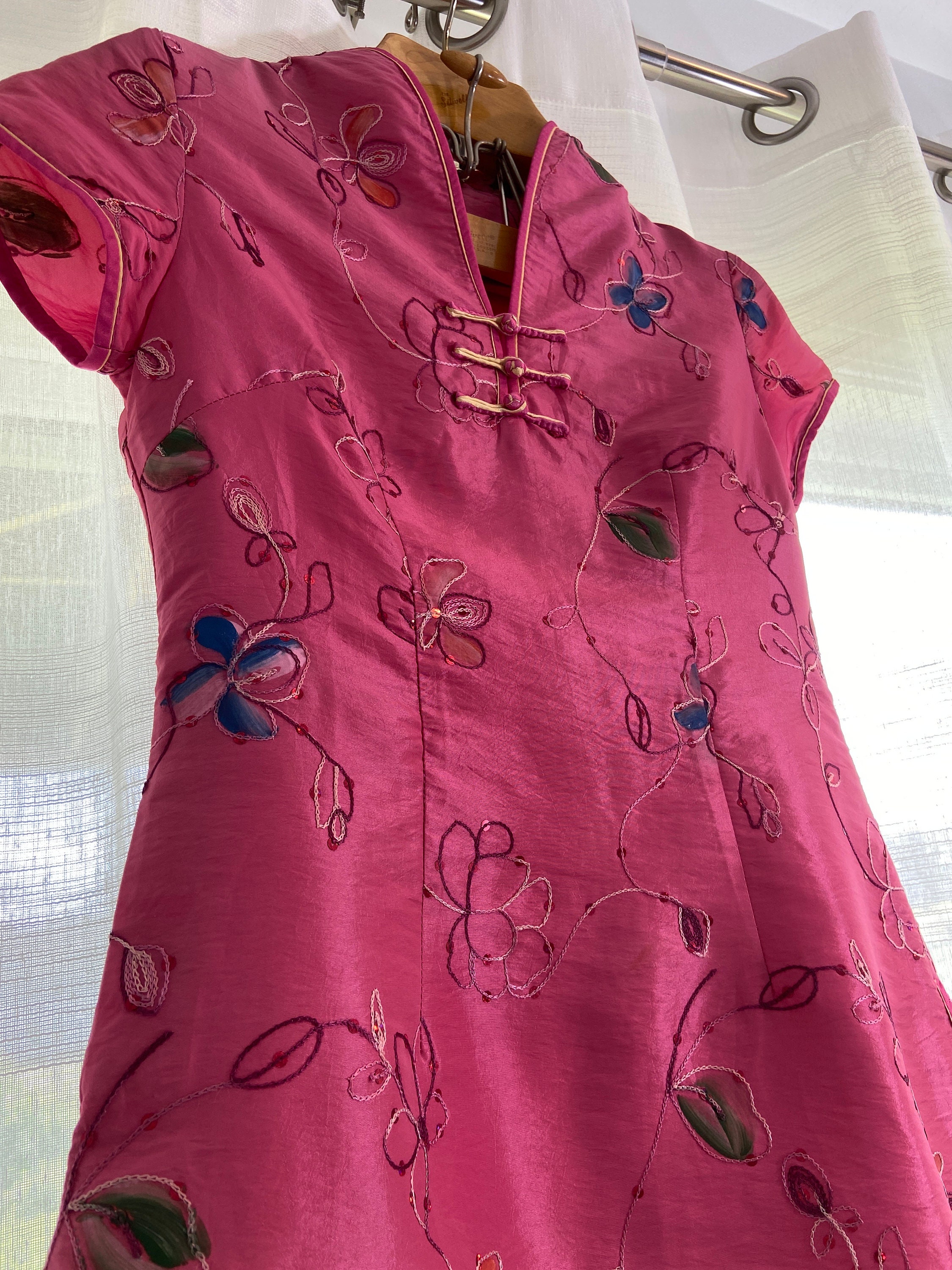 Vintage Qipao Top Must Have Do Not Miss Pink With High Quality Making ...