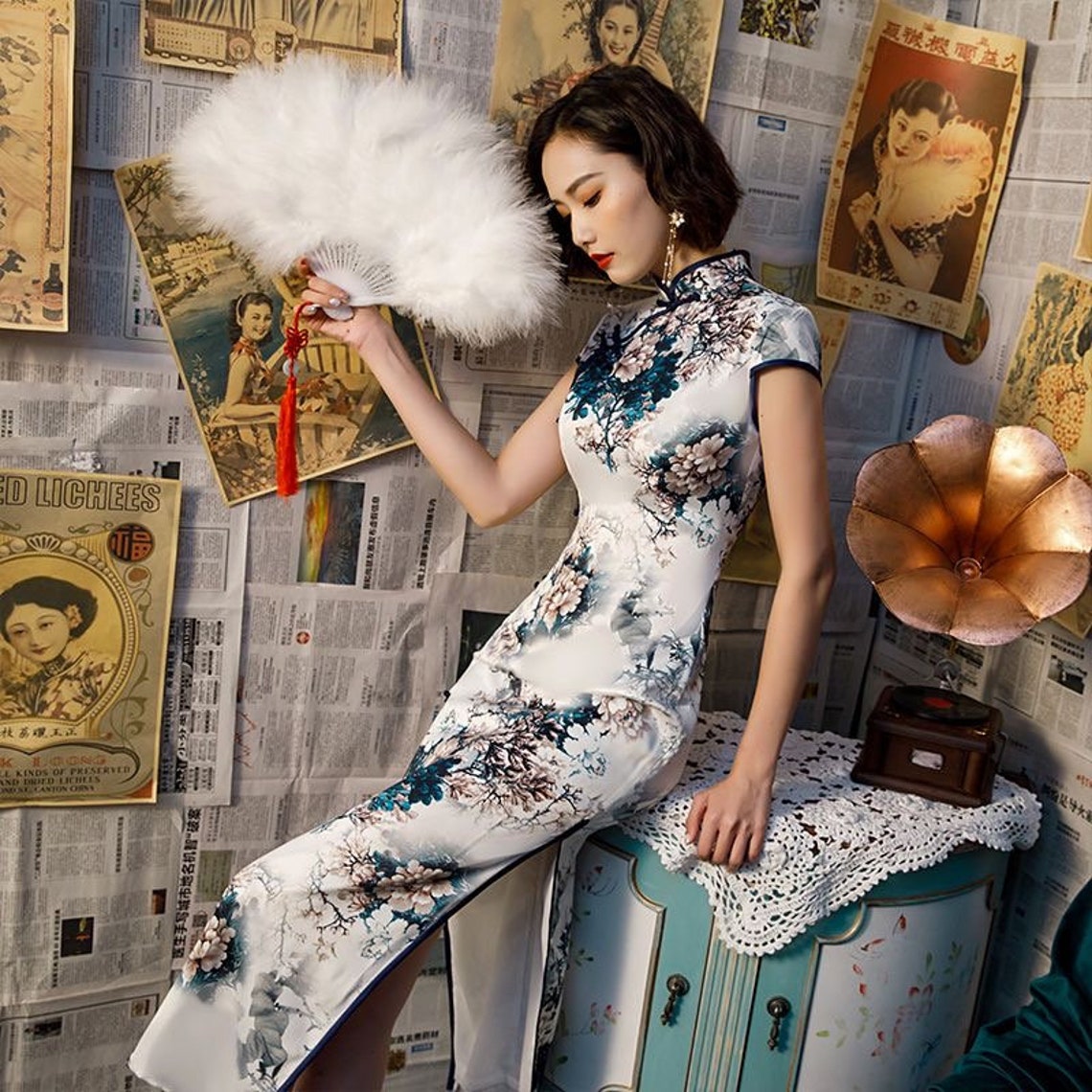 Classic Long Chinese Qipao - Etsy