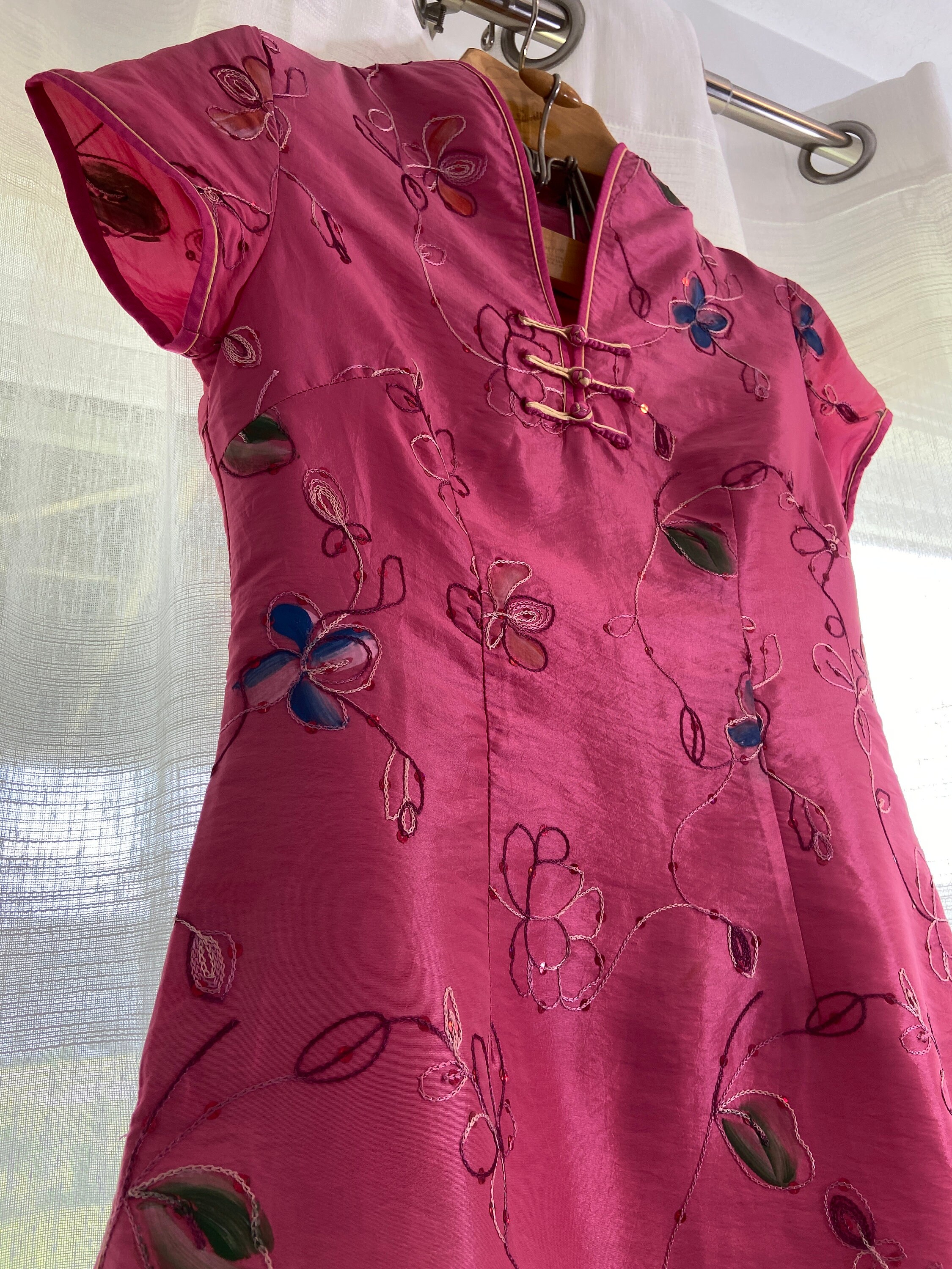 Vintage Qipao Top Must Have Do Not Miss Pink With High Quality Making ...