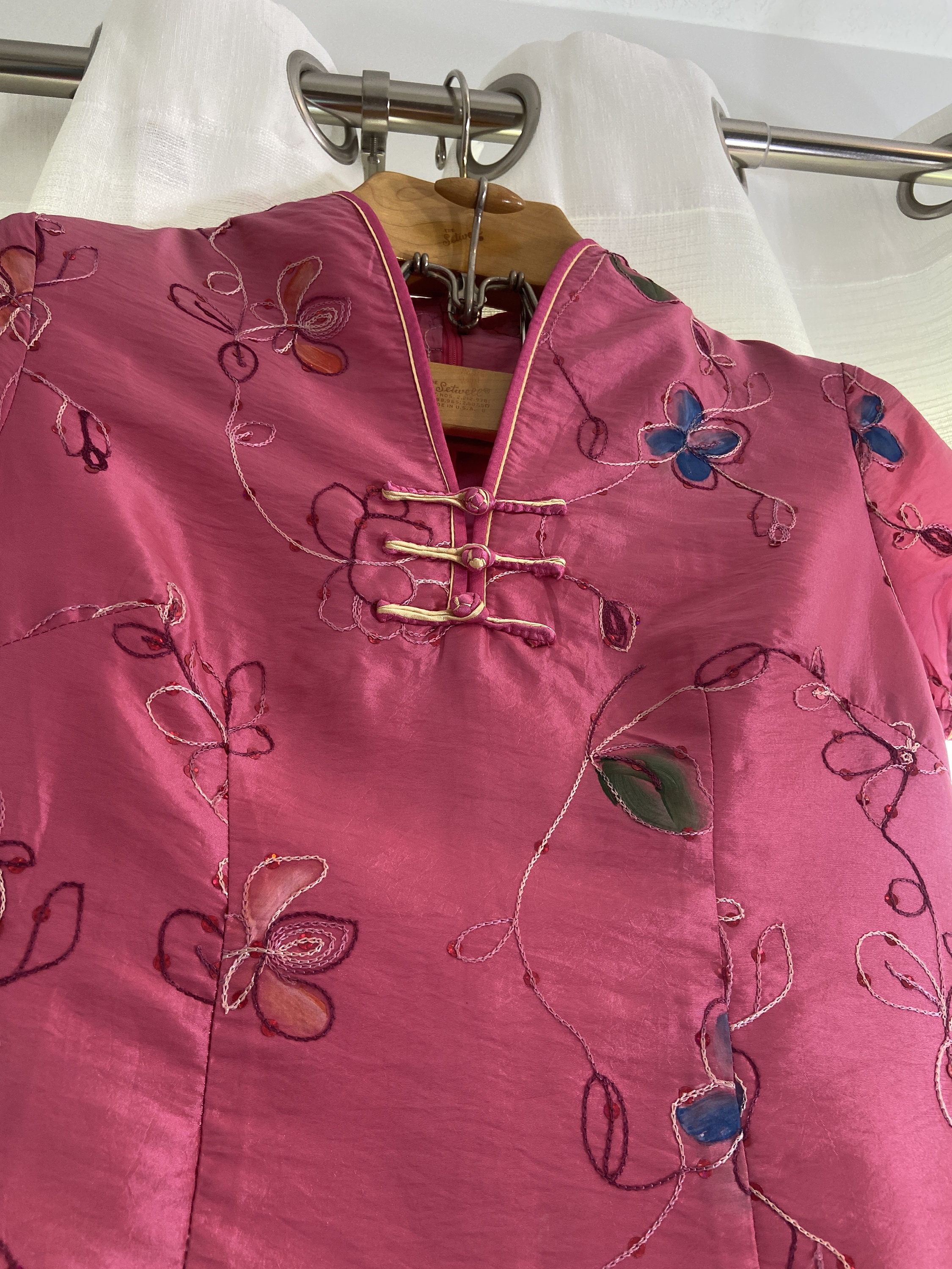 Vintage Qipao Top Must Have Do Not Miss Pink With High Quality Making ...