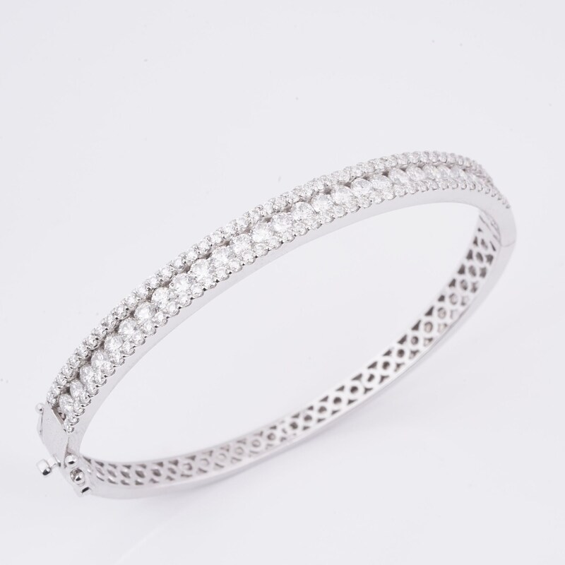 Diamond Bangle - Etsy