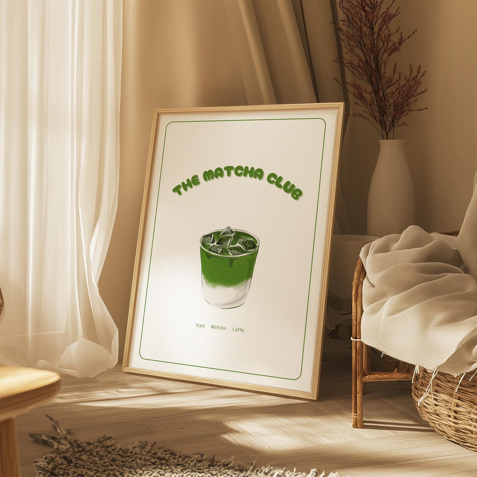 The Matcha Club Printable - Matcha Wall Art - Aesthetic Green Tea ...