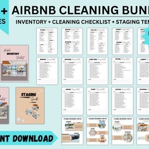 Airbnb Checklist Template Bundle, Editable Airbnb Inventory Tracker ...