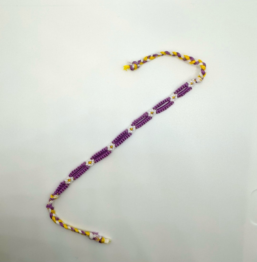 Daisy Chain Flower String Friendship Bracelet - Etsy