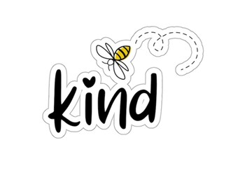 Bee Kind Be Kind Vinyl Weatherproof Sticker - Etsy