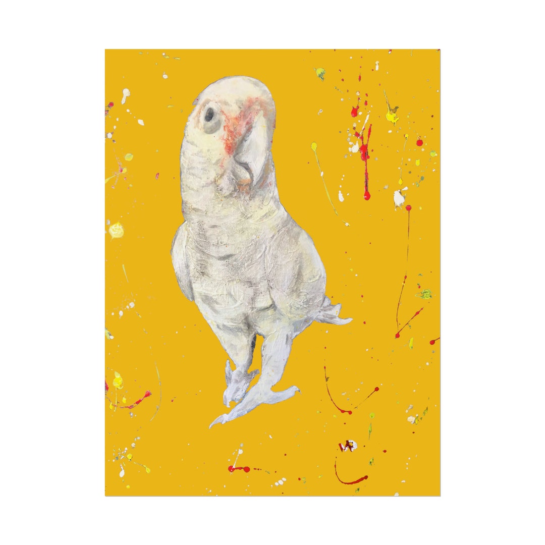 Phoebe the Little Corella Rolled Poster - Etsy