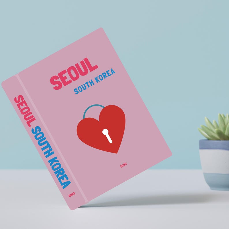 Seoul Photo Book Template, Travel Photo Book, Memory Book, Editable ...