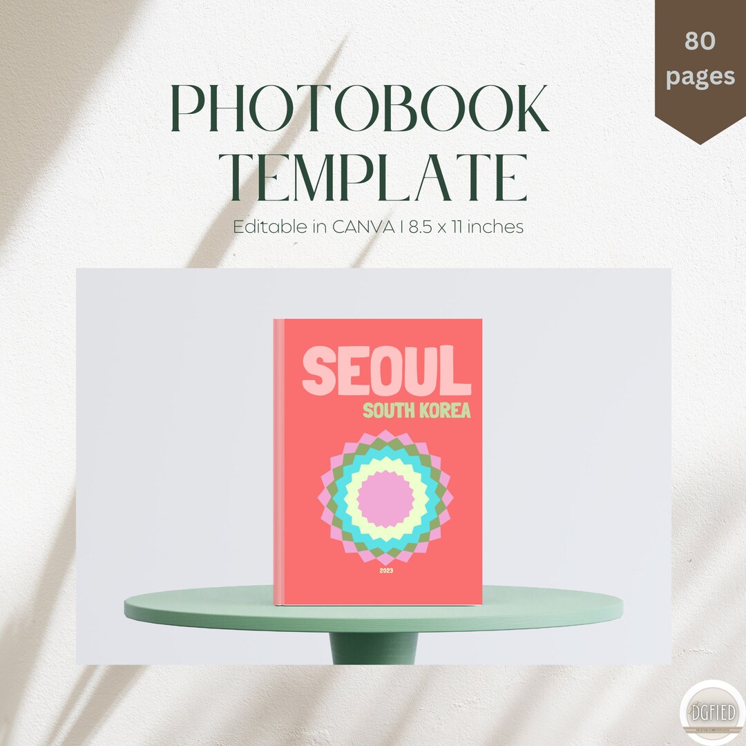 Seoul Photobook Template Travel Photobook Memory Book - Etsy