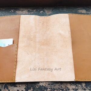 Hand Embossed Leather Book Cover, Handmade Leather Journal Cover ...