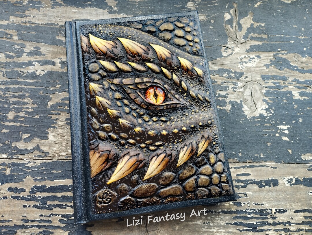 3D Hand-emboss Leather Dragon Journal, Personalized D&D Campaign ...
