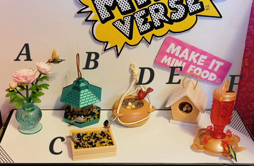 Birds & Bird Houses. Miniverse Mini's, Assorted - Etsy