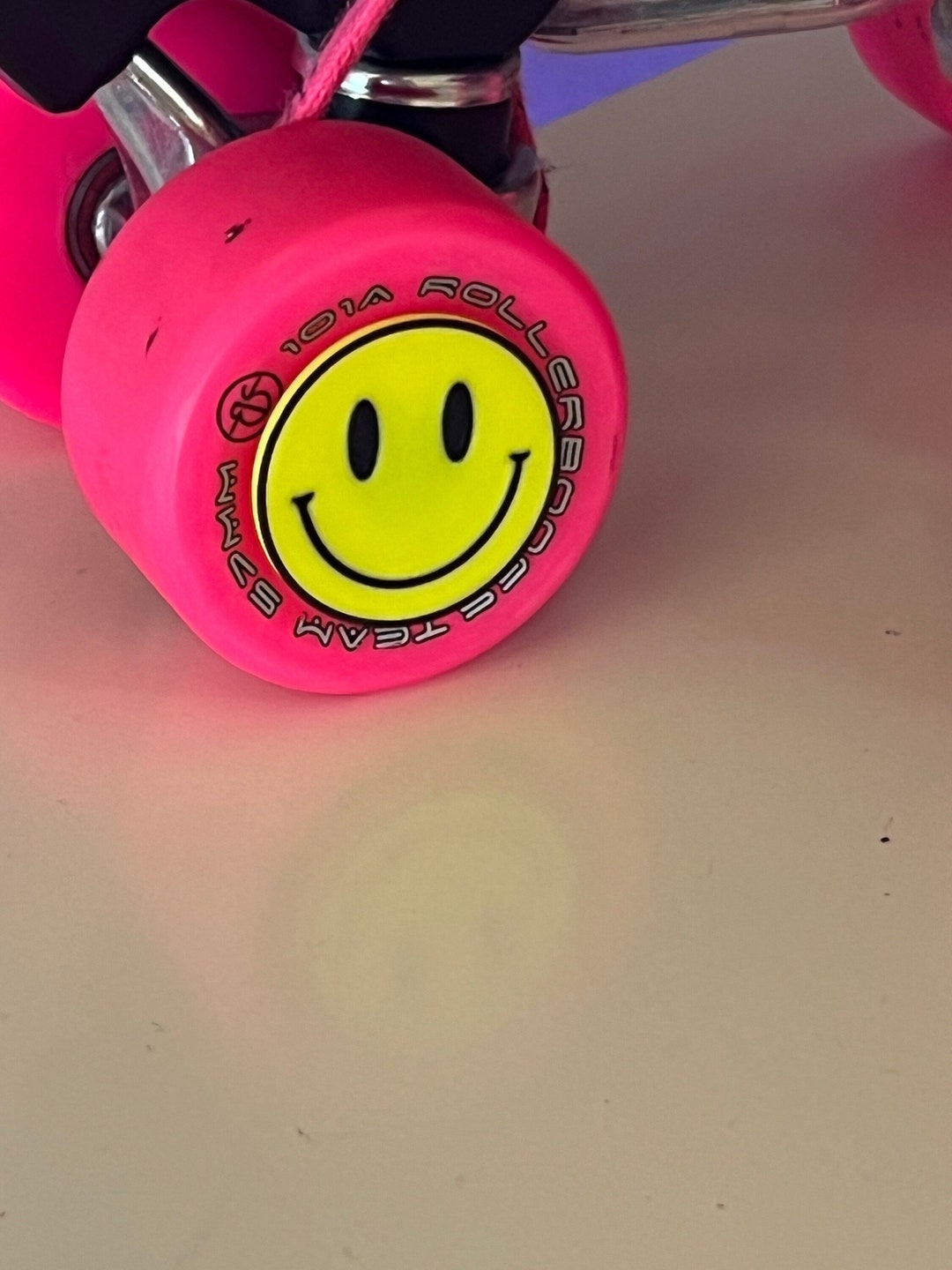 Smiley Face Roller Skate Wheel Caps set of 4 for Quad Skates ...