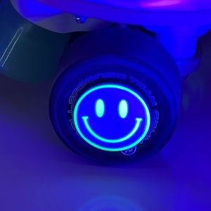 Smiley Face Roller Skate Wheel Caps set of 4 for Quad Skates ...