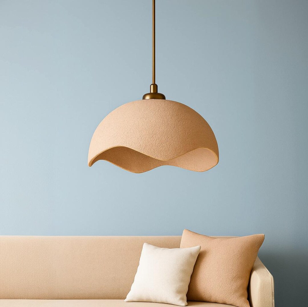 Teynor Handmade Carbon Concrete Pendant | Small Wabi Sabi Lamp ...