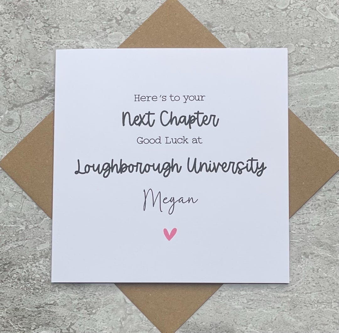 Personalised “here’s to Your Next Chapter” Card | Good Luck at ...