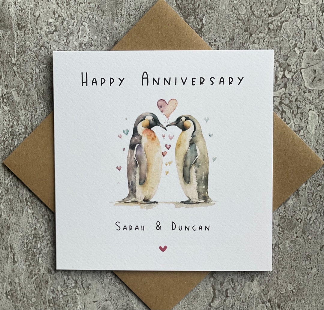 Personalised Anniversary Card for a Couple. Ideal for Friends/family ...