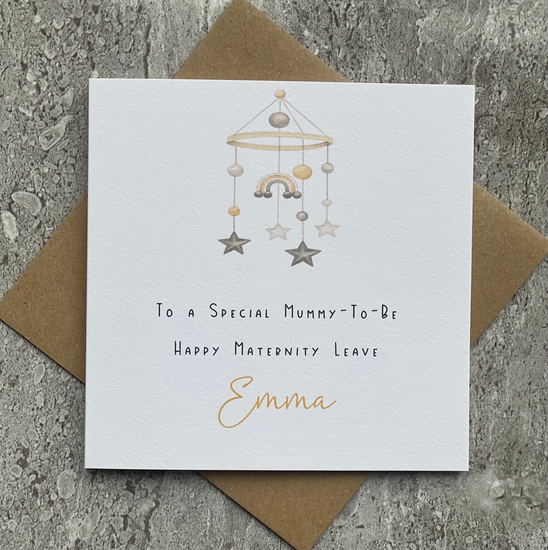 Personalised Maternity Leave Card for Mummy-to-be - Etsy UK