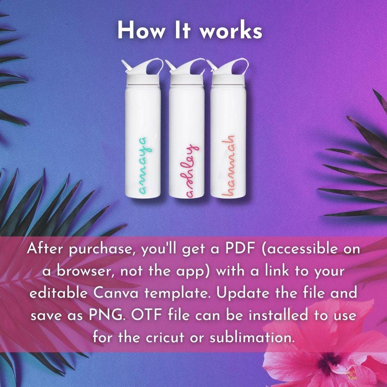 Island Script Font OTF + PNG Canva Template – Digital Download for Cricut, Procreate ...