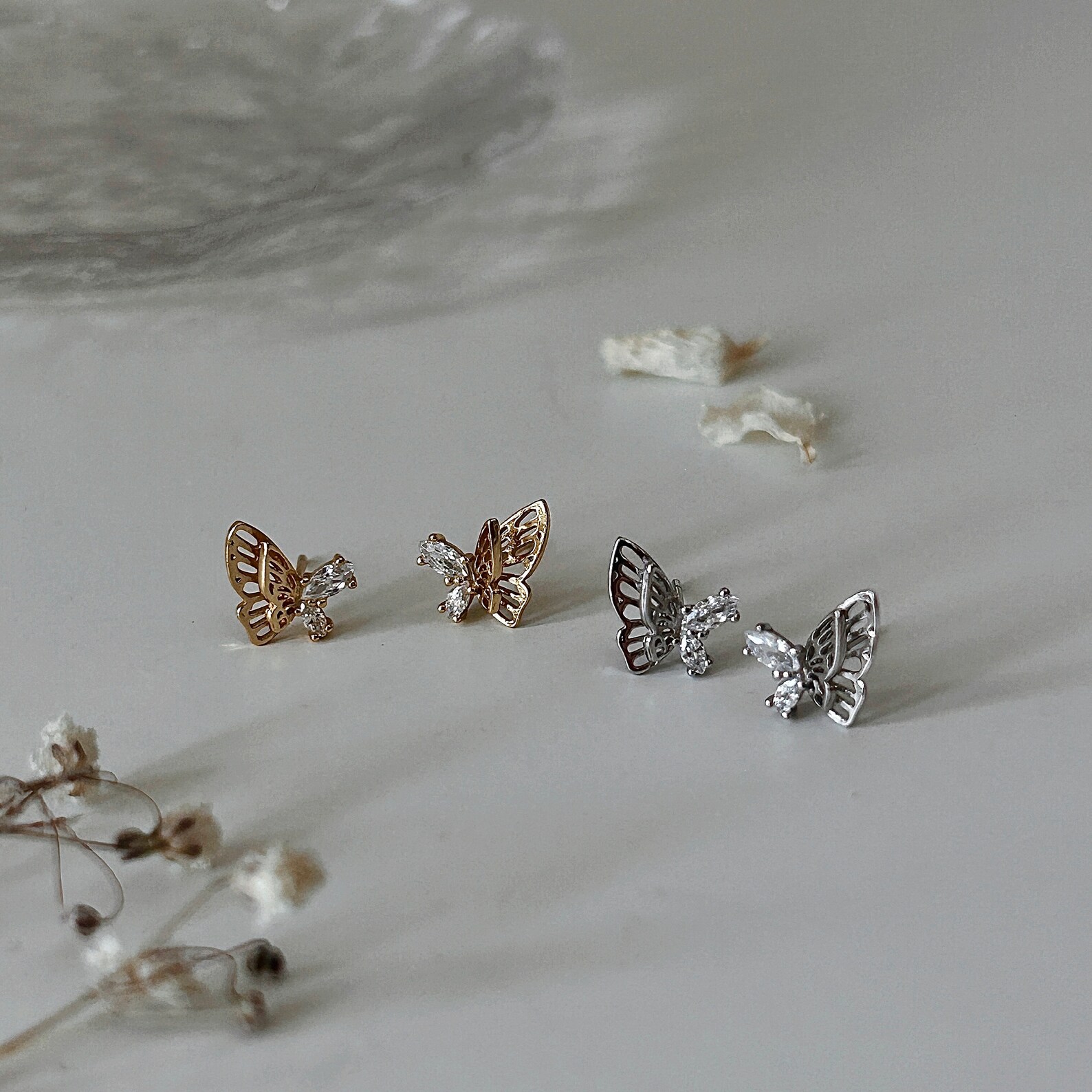 Butterfly Jewelry Sets/ 925 Silver Jewelry Sets/ Butterfly Necklaces ...