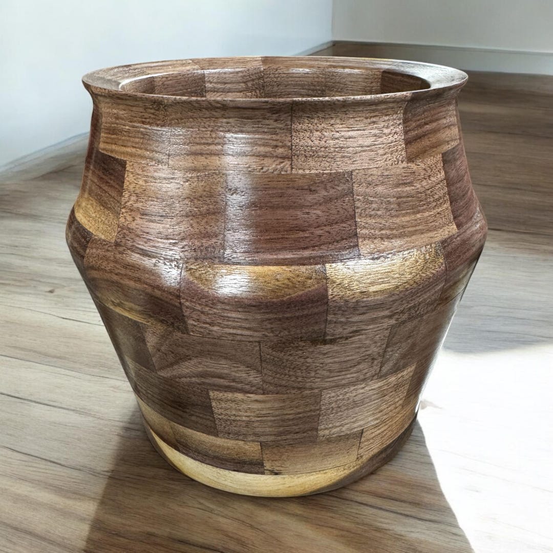 Segmented Walnut Vase - Etsy